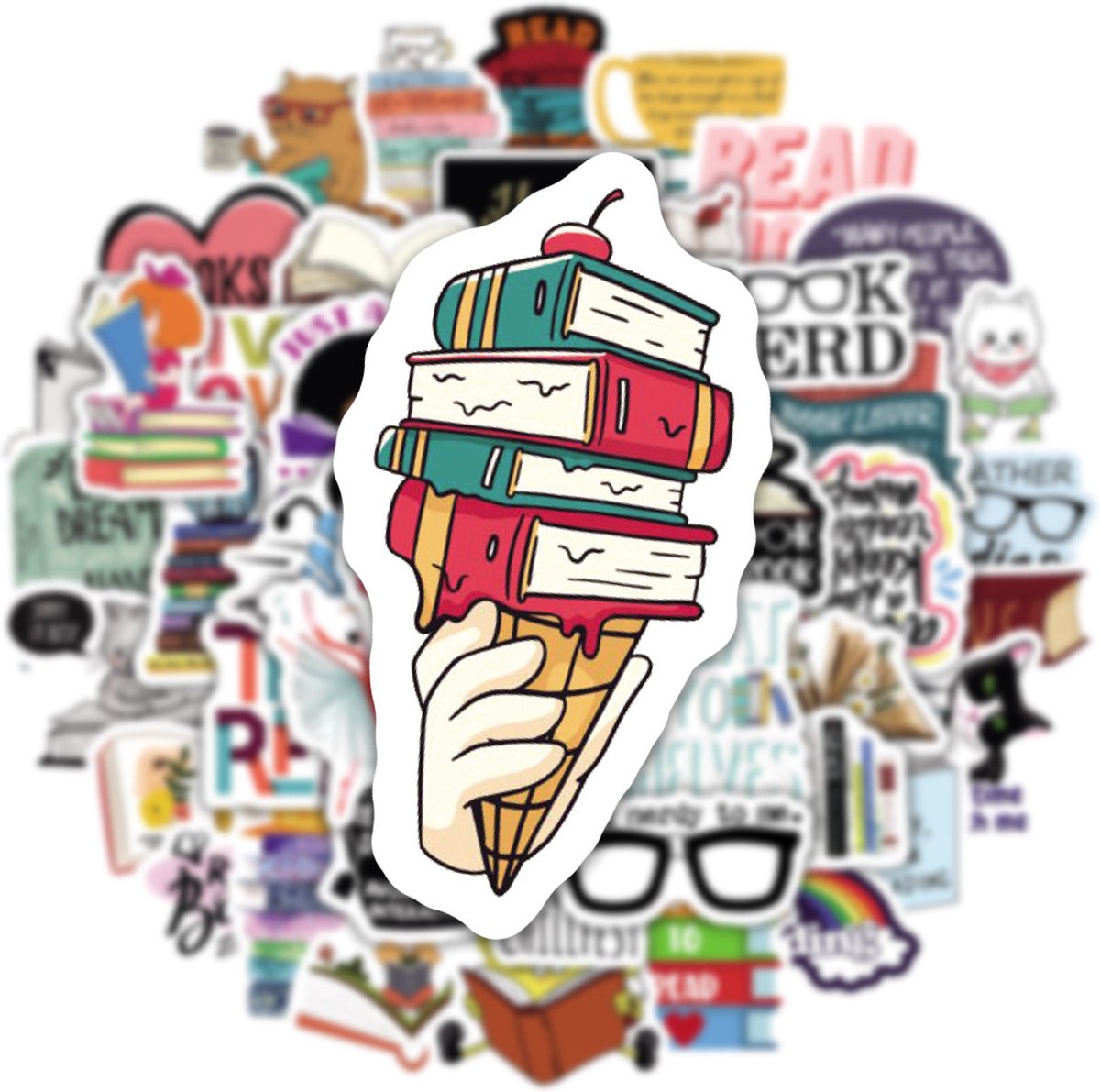 Boeken Stickers - 50 Stuks - Bullet Journal - Book Lover - Laptop ...