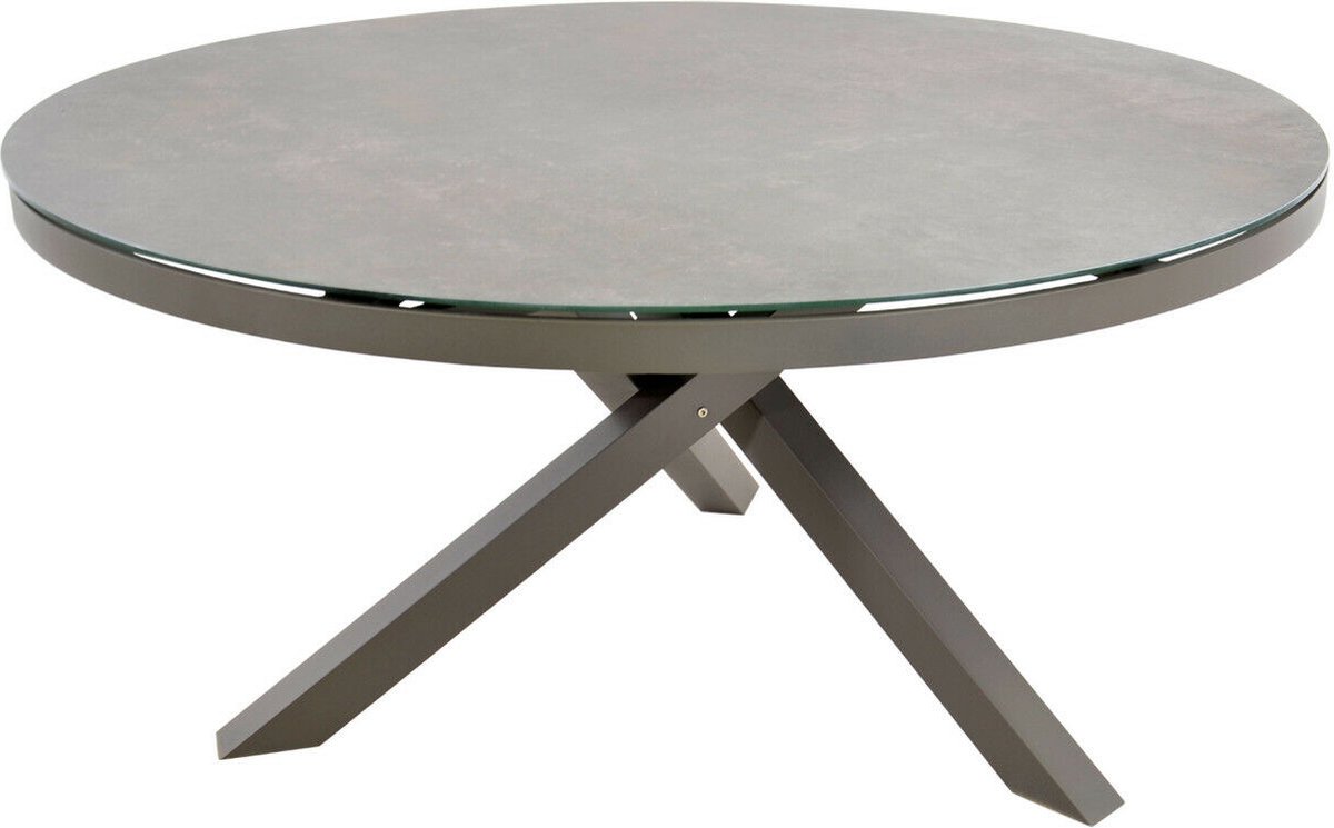 Mojito tuintafel rond 150 cm ceramic beige | bol.com