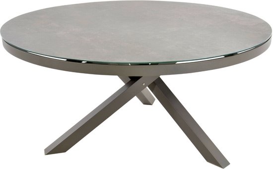 Mojito tuintafel rond 150 cm ceramic beige | bol.com