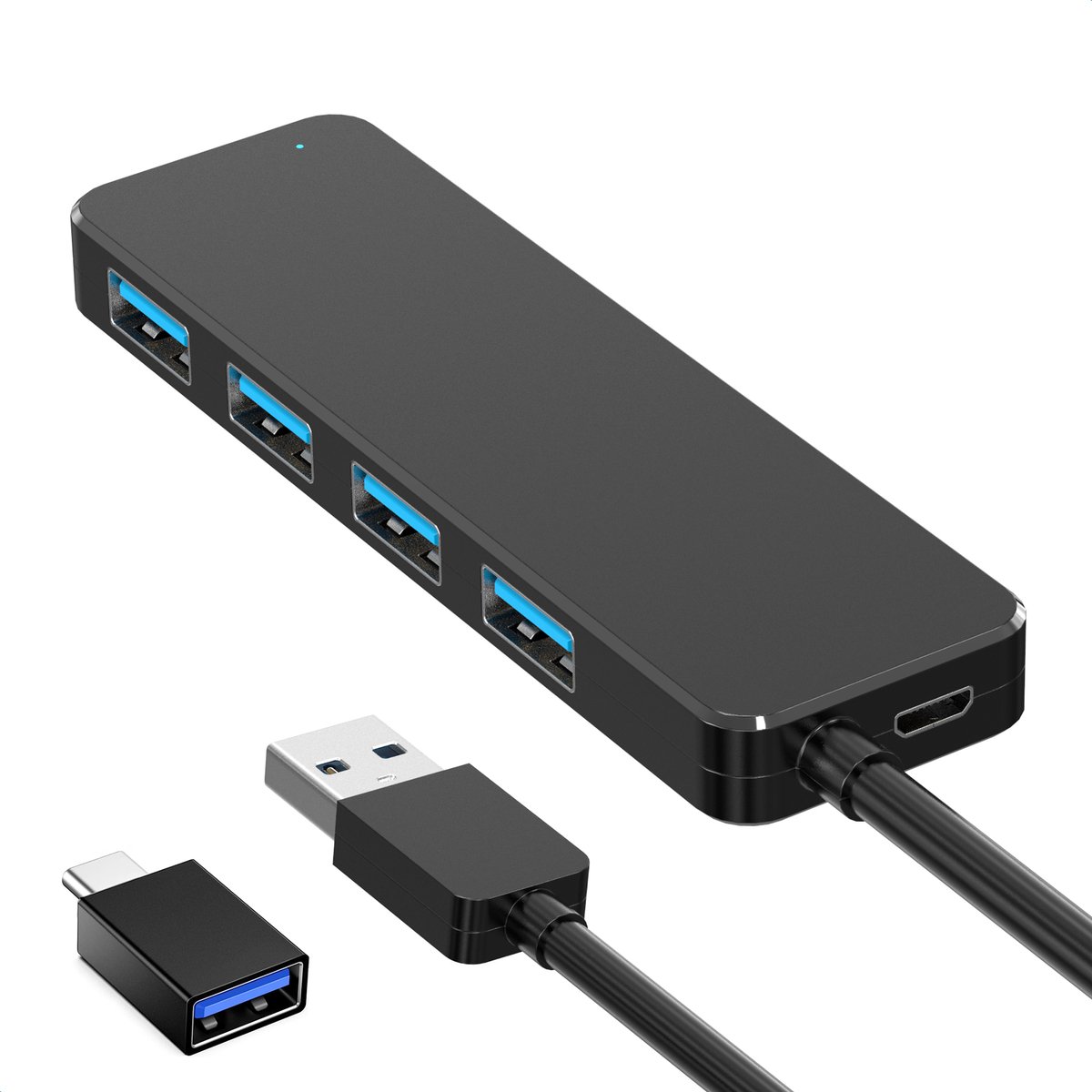 Strex USB 3.0 Hub - USB Splitter - 4 Poorten - 5Gbps - 35CM Kabel ...