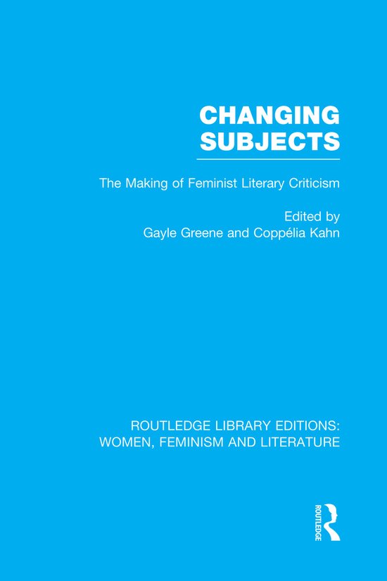 Changing Subjects | 9780415752336 | Boeken | bol