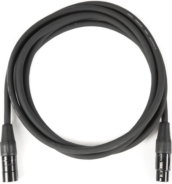 lightmaXX Ultra Series 5-Pin DMX Cable 3m (Black) - DMX-kabel | bol