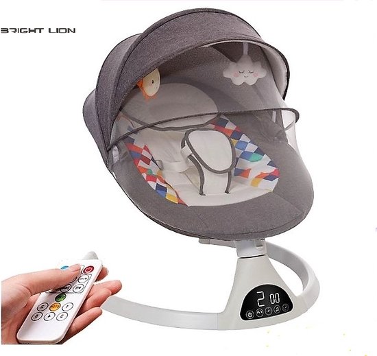 Bright Lion - Schommelstoel - Baby Swing - Elektrische wipper | bol.com