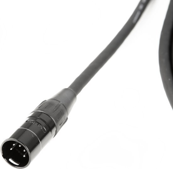 lightmaXX Ultra Series 5-Pin DMX Cable 10m (Black) - DMX-kabel | bol