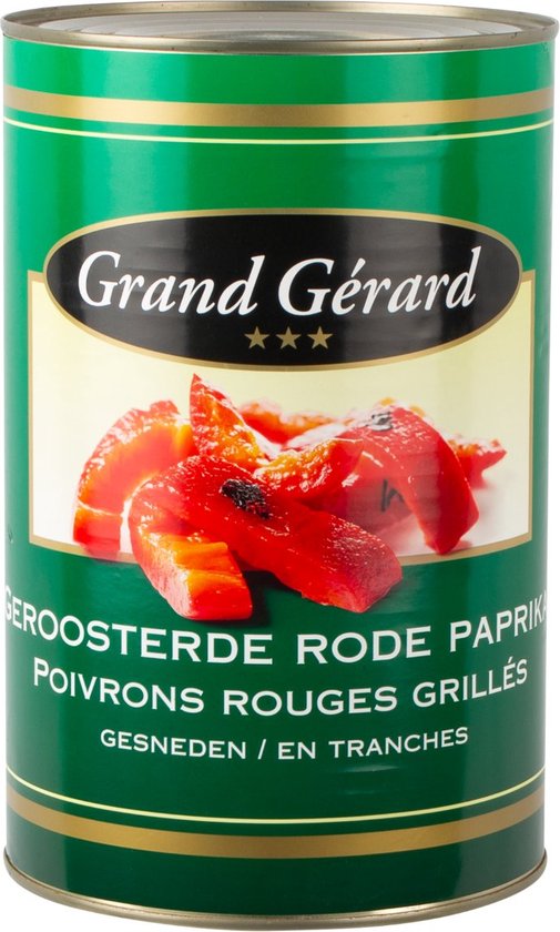 Grand Gérard Paprika rood, gesneden - Blik 4,2 kilo | bol