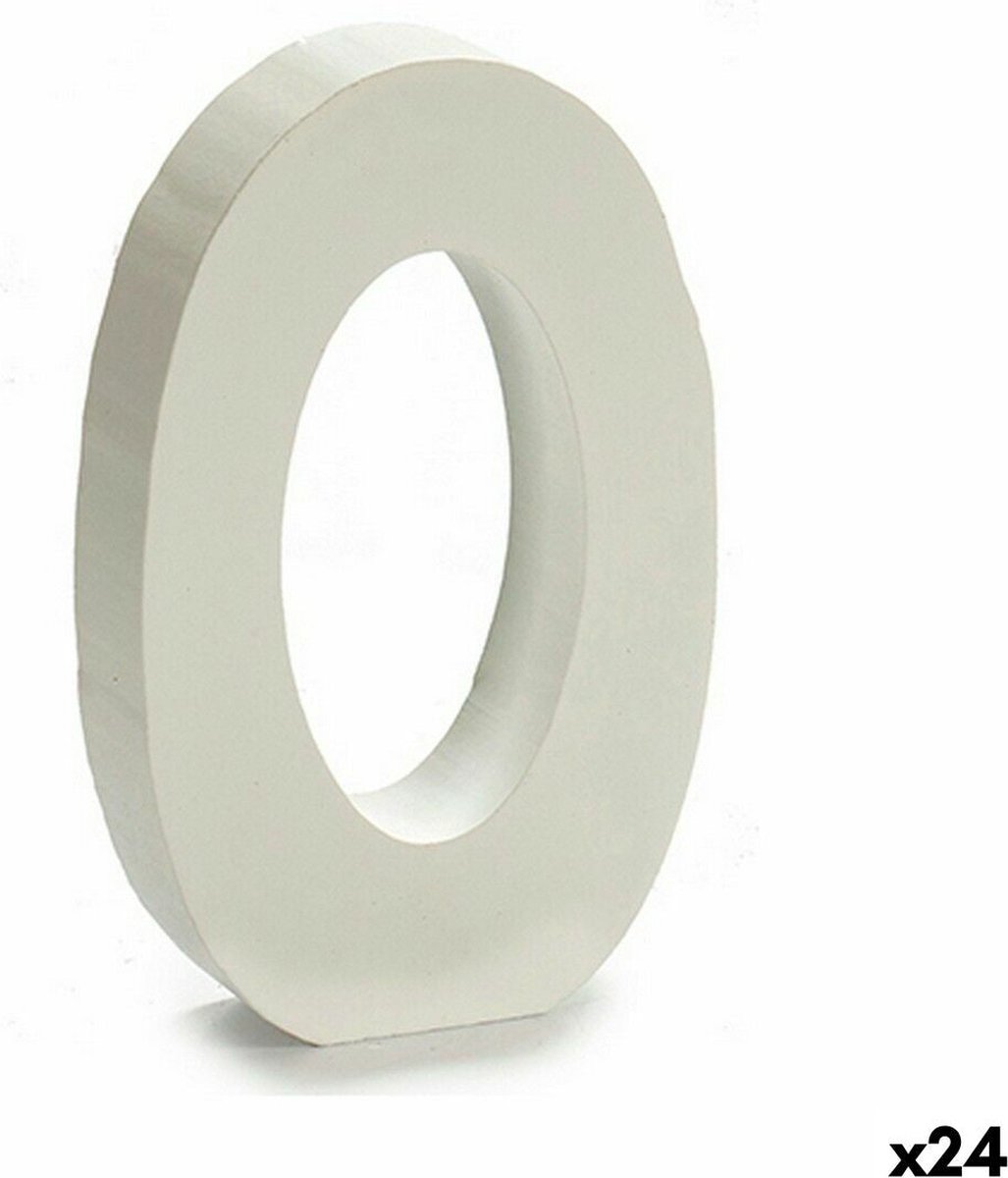 Cijfer Hout Wit (2 x 16 x 14,5 cm) (24 Stuks) | bol.com