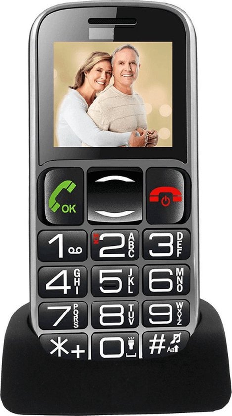 MM462 Mobiele telefoon met grote toetsen en een SOS knop - Luid ...