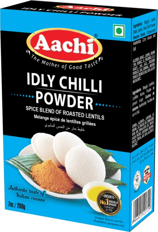 Aachi - Idly Kruidenmix Met Linzen - Idly Chilli Powder - 3x 160 g | bol
