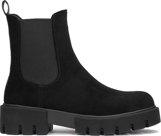 Chelsea boots in black fabric | bol.com