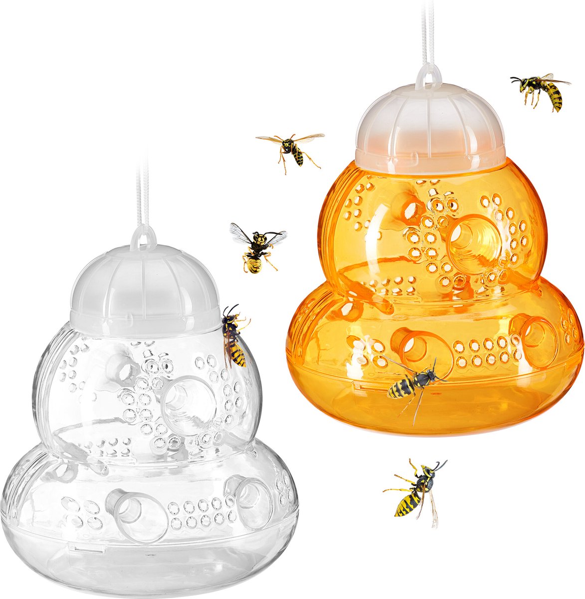 Relaxdays wespenval - set van 2 - wespenvanger balkon - zonder ...