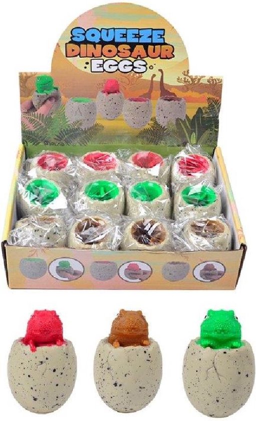 4 Stuks Squeeze Dinosaurus Stressbal - Dino - Speelgoed - Anti-Stress ...
