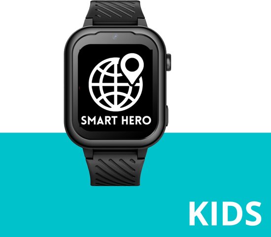 SMART HERO | GPS Horloge kind | Trackie 25 Zwart | incl. Gratis simkaart | bol
