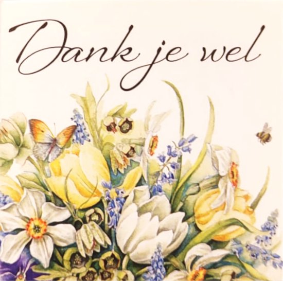 Kaart - JBS - Dank je wel - Klein - JBK051-A | bol