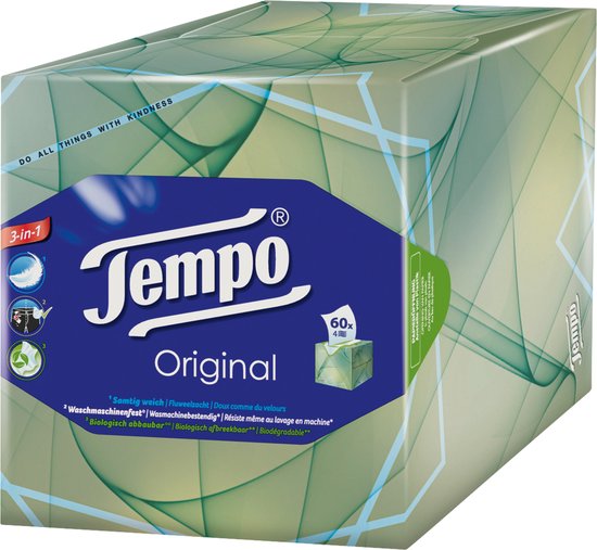 Tempo tissues Original Box, 60 St - 1 doos | bol