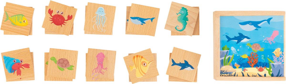 Playtive Memoriespel van hout 21-delig | Games | bol
