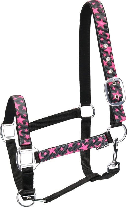Epplejeck Halster Ejstarry Zwart-roze - Zwart-roze - paard | bol.com