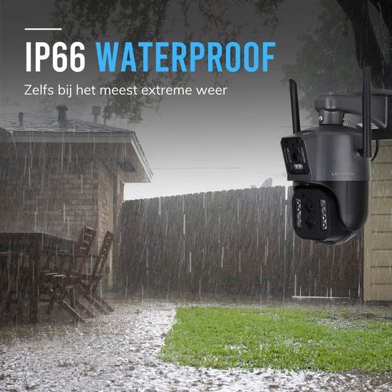 Smart Multi-Lens PTZ Camera - Draadloos - Beveiligingscamera - Voor Buiten - Met... | bol.com