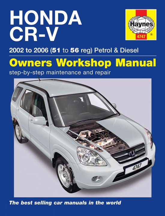 Honda CR-V Petrol & Diesel (02 - 06) Haynes Repair Manual, Haynes Publishing |... | bol