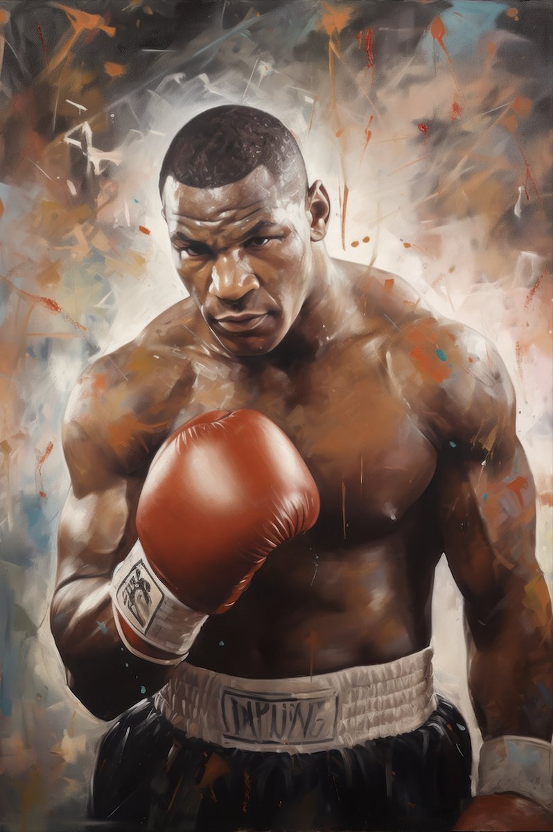 Mike Tyson Poster - Iron Mike - Boksposter - Hoge Kwaliteit - Portret ...