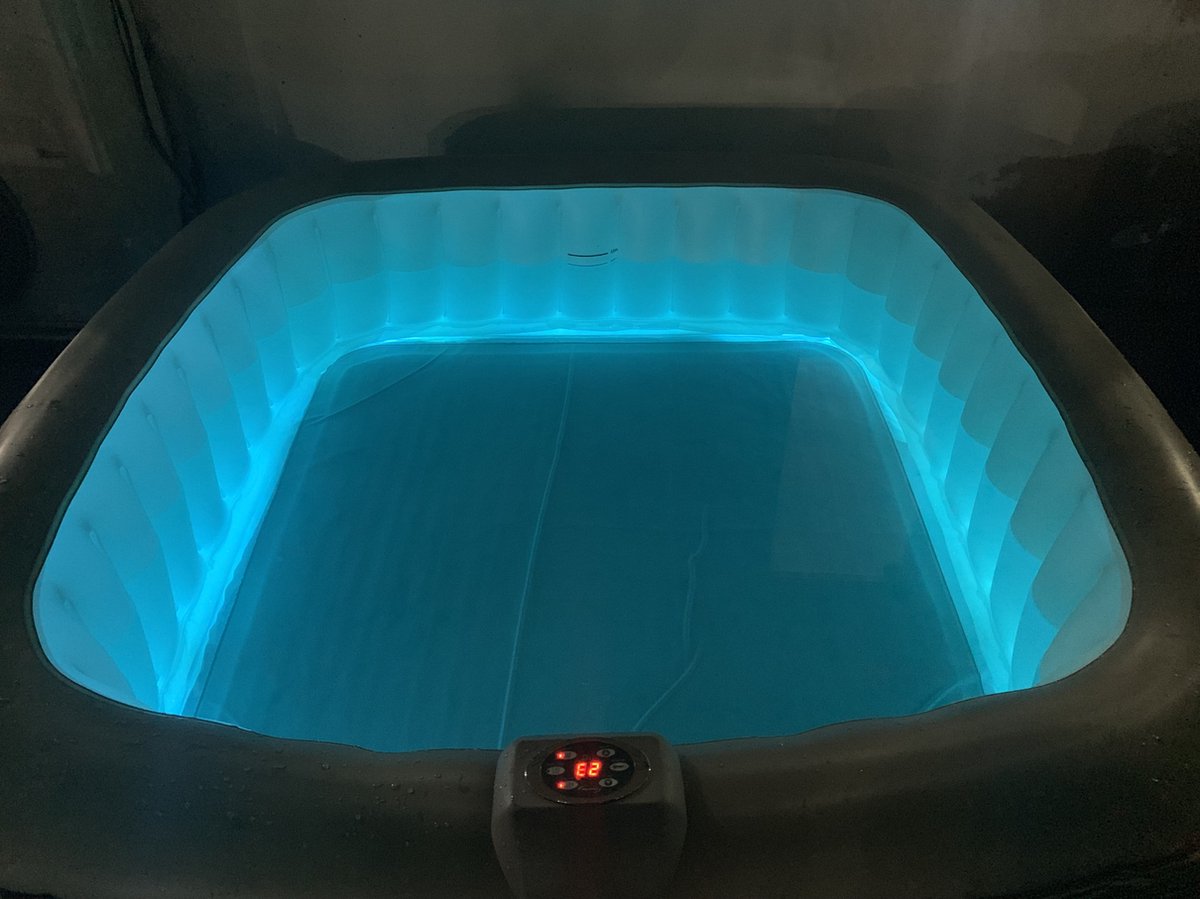 SUNSPA Jacuzzi opblaasbaar - Bubbelbad 4 personen - 600L - 155 x 65 cm ...