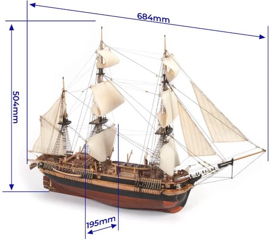 Occre - Erebus - Historisch Schip - Houten Modelbouw - schaal 1:75 | bol