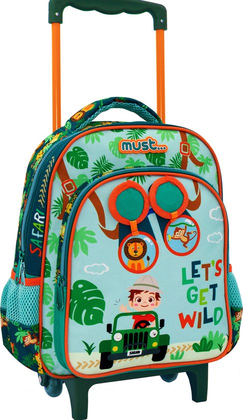 Must Rugzak Trolley, Safari - 31 x 27 x 10 cm - Polyester | bol