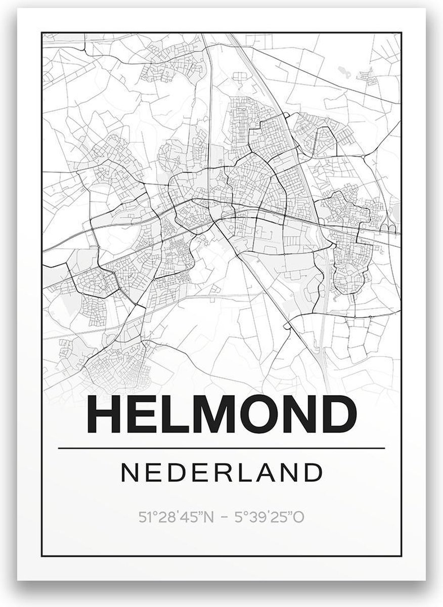 bol.com | Poster/plattegrond HELMOND - 30x40cm