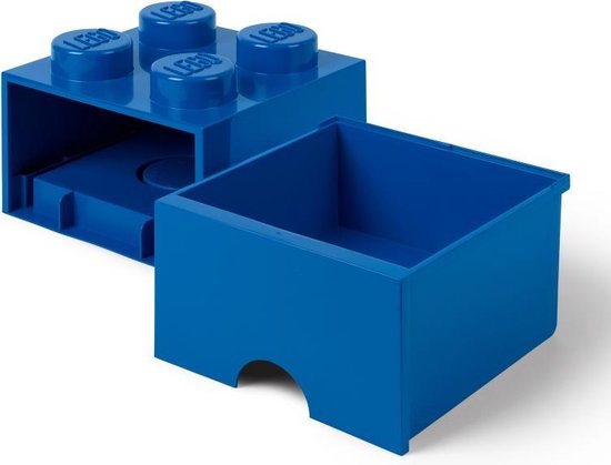 Lego - Opbergbox met Lade Brick 4 - Polypropyleen - Blauw | bol