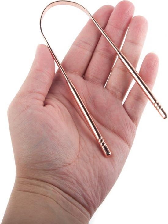 Effectieve Tongschraper (hoge kwaliteit) - Tongreiniger koper ...