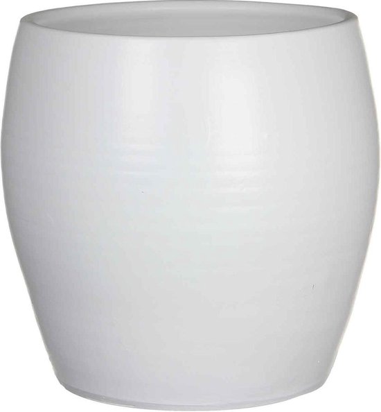 Mica Decorations owen pot rond wit maat in cm: 30 x 30 - WIT | bol