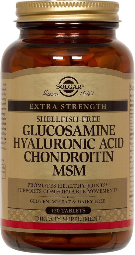 Solgar Vitamins - Glucosamine Hyaluronic Acid Chondroitin MSM | bol.com