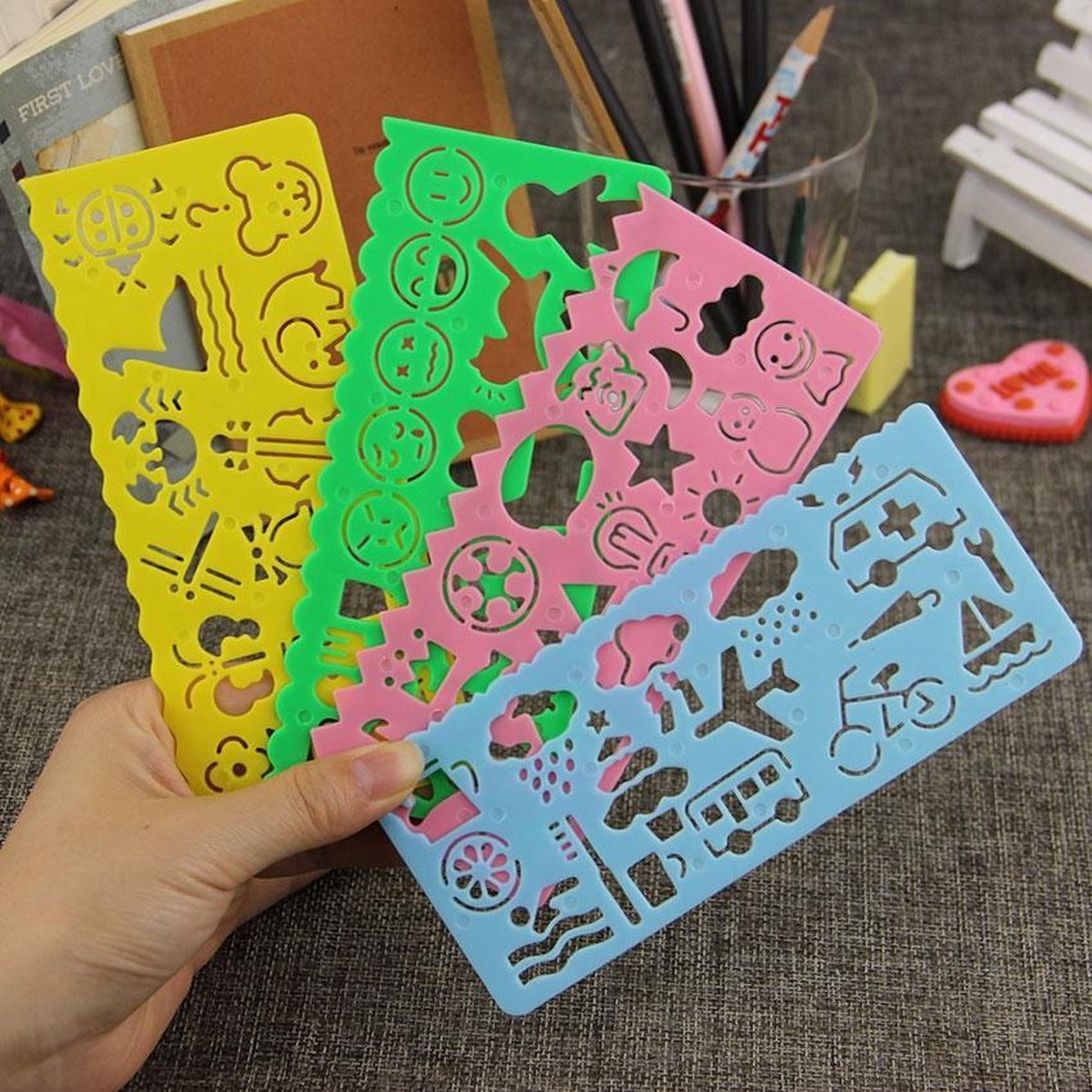 4 Sjabloon Tekenen Divers | bol.com