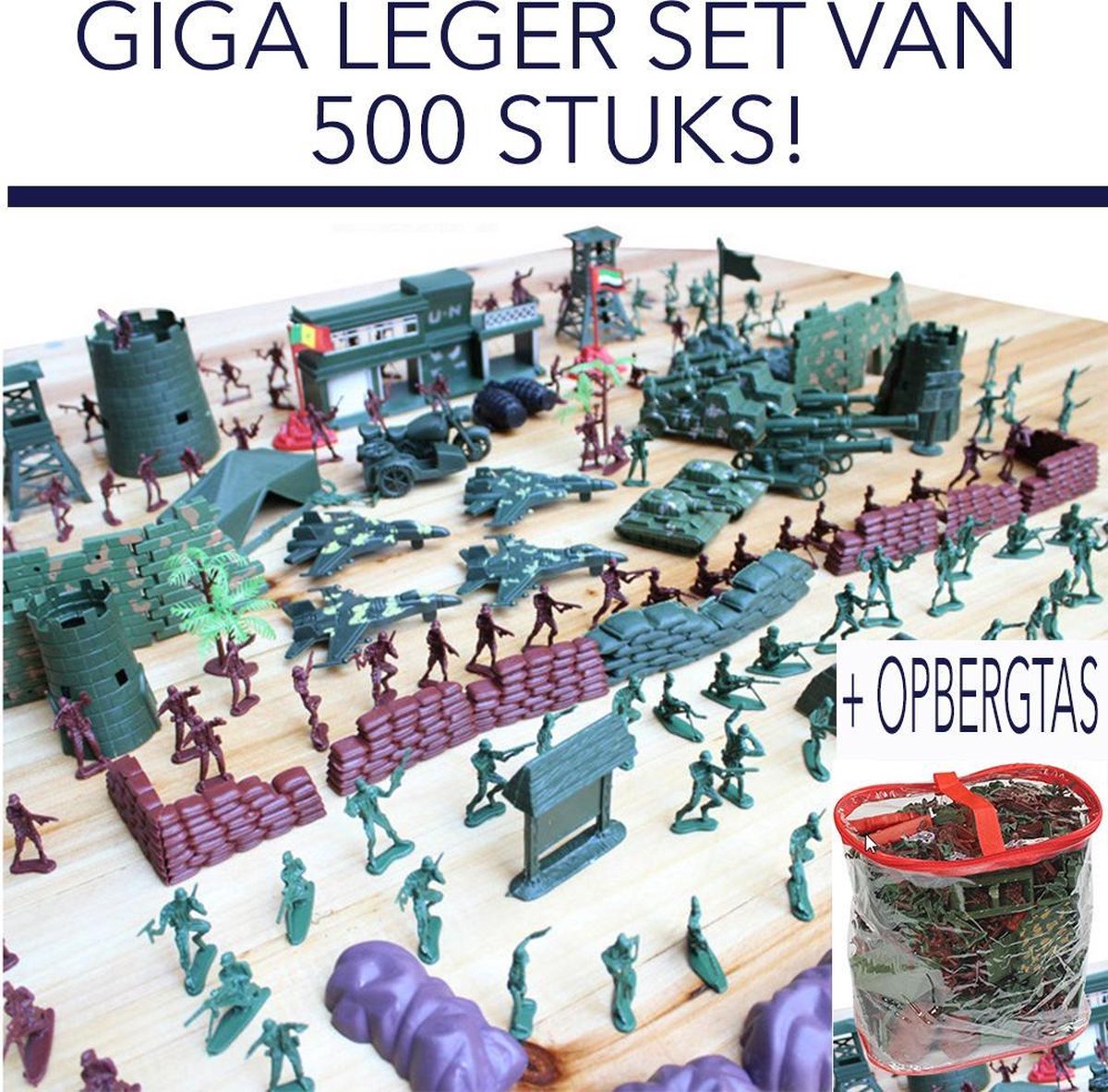 Een gigantisch stel militaire figuren, 500 st. Soldaten, tanks ...