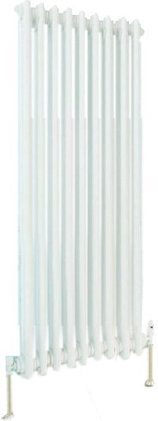 Design radiator verticaal 2 kolom staal wit 60x42,8cm 567 watt ...