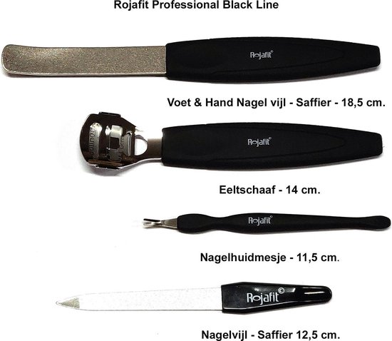 Rojafit Professionele Voet & Hand Nagel vijl - Softgrip - Saffier - 18 ...