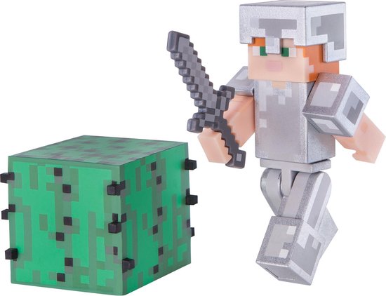 MINECRAFT Alex with Iron Armor Pack - Speelfiguur | bol.com