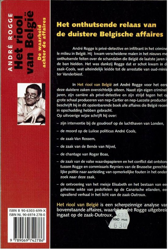 Het riool van BelgiÃ« | 9789069742786 | Boeken | bol