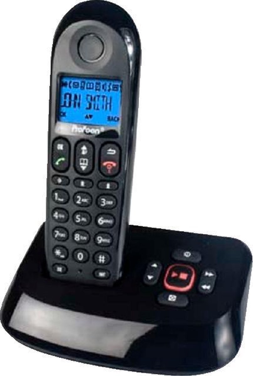 Profoon PDX-8125 - Duo DECT telefoon - Antwoordapparaat - Zwart | bol.com
