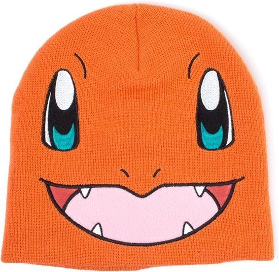 Pok mon - Charmander Face beanie muts oranje - Televisie anime ...