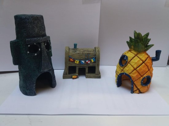 SpongeBob set Ananas & Krokante Krab & Moai Huis Octo | bol