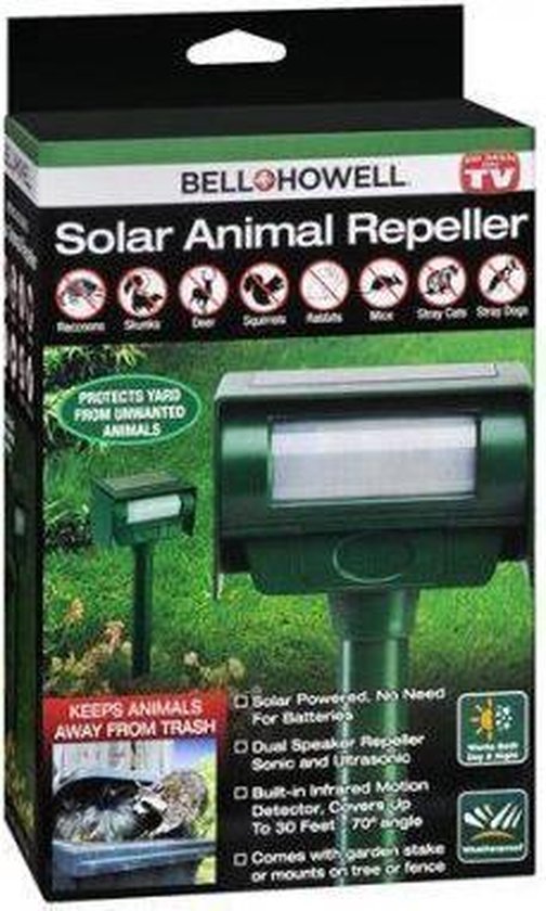 Bell Howell Knaagdierenbestrijding Solar Animal Repeller | bol.com