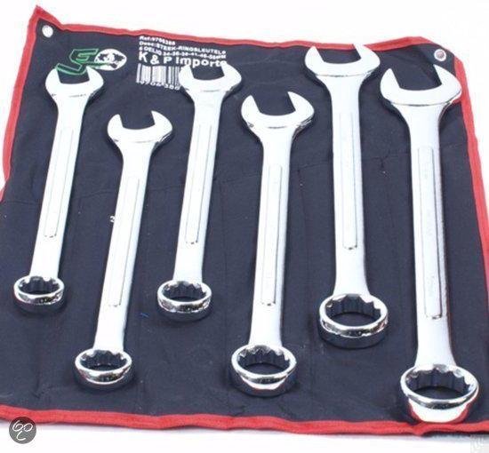 Toolwelle Steeksleutelset Steek-ringsleutels 6 delig 34-50 mm | bol.com