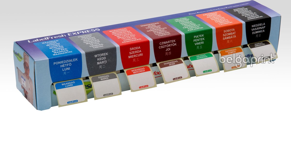 LabelFresh Express HACCP etiketten / stickers 7 dagen NL/FR | bol