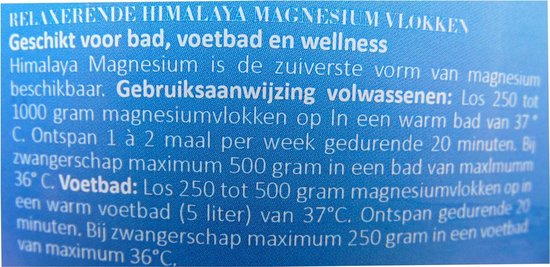 2x Himalaya Magnesium Vlokken 1000g (=2000g), 2 Potten met schroefdop ...