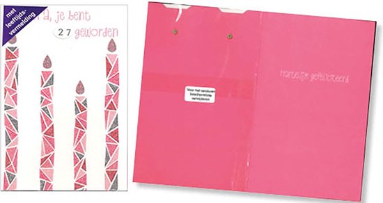 Wenskaart - Gefeliciteerd - Leeftijd - Draaischijf - Hallmark - 3 stuks | bol