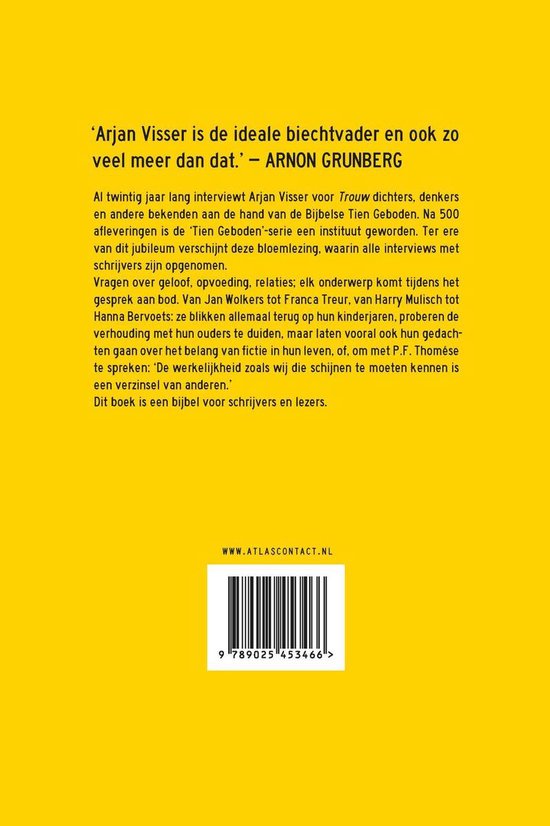 1 interviewer-10 geboden-100 schrijvers (ebook), Arjan Visser | 9789025453473 | Boeken | bol