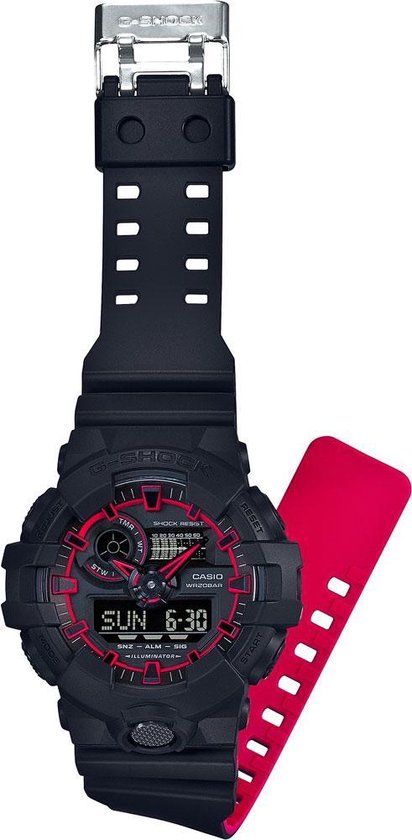 Casio GA-700SE-1A4ER horloge heren - zwart - kunststof | bol.com
