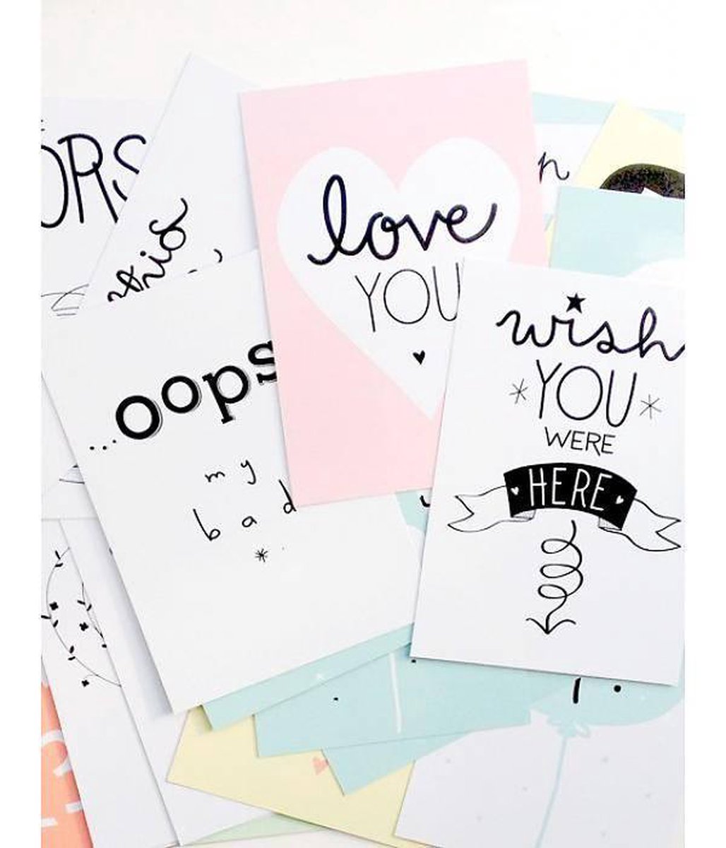 Little Lovely Selfie Cards Set Selfie Kaarten (gratis verzending) | bol.com