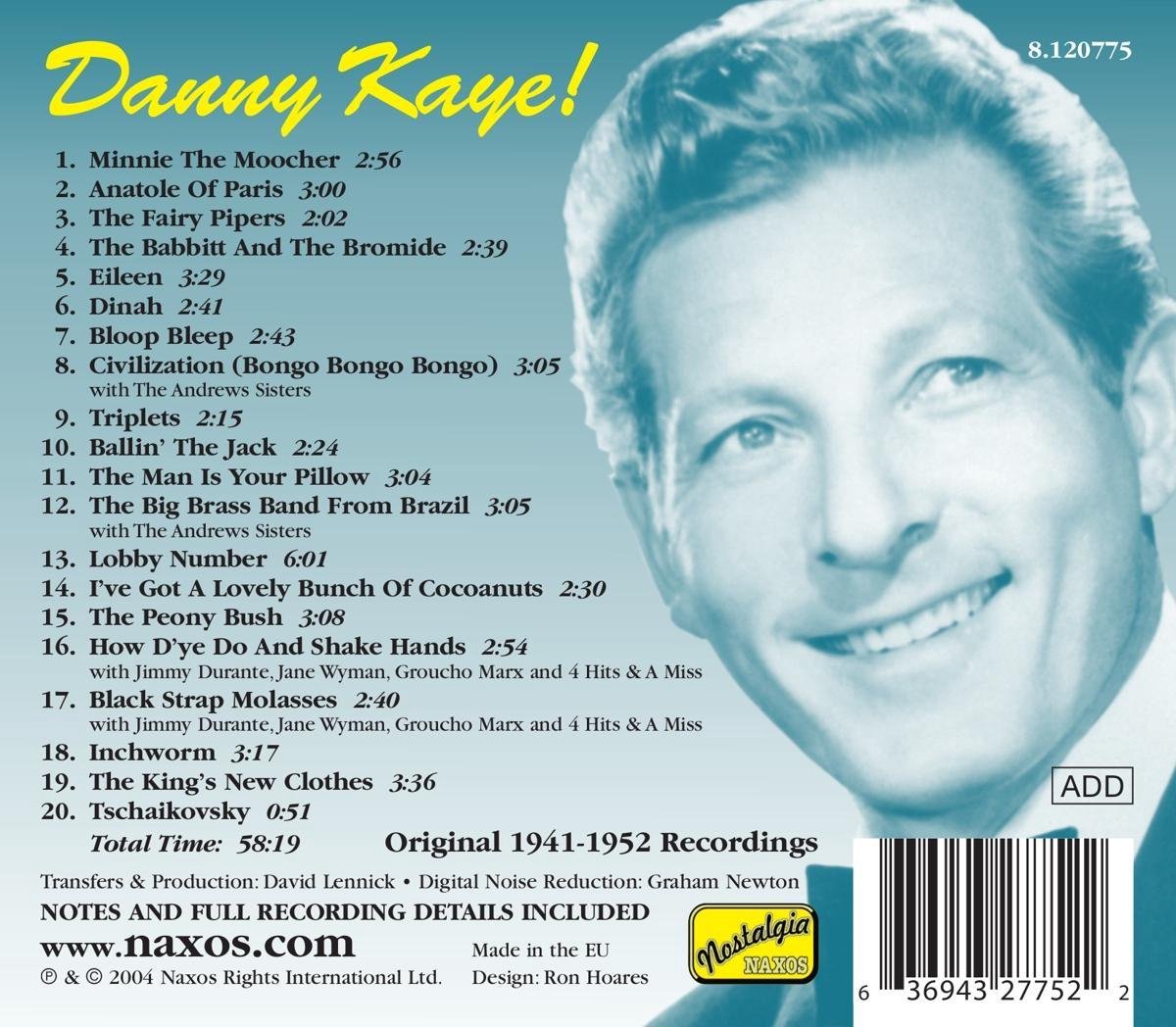 Danny Kaye - 1941-1952 (CD), Danny Kaye | Muziek | bol.com