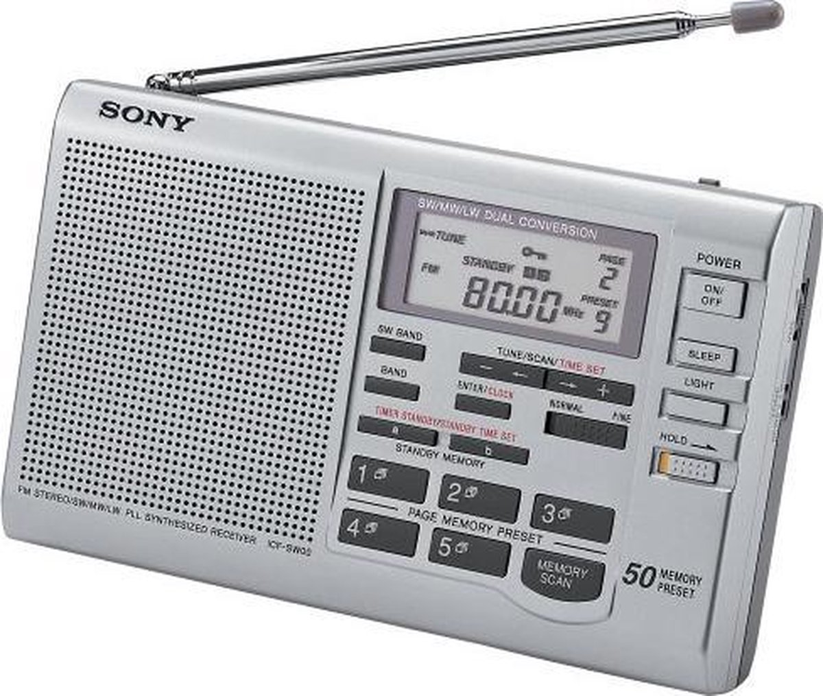 Sony ICF-SW35 - Radio - Zilver | bol